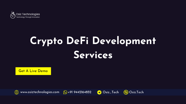 Crypto DeFi Development Services | Expert Blockchain Solutions - Osiz